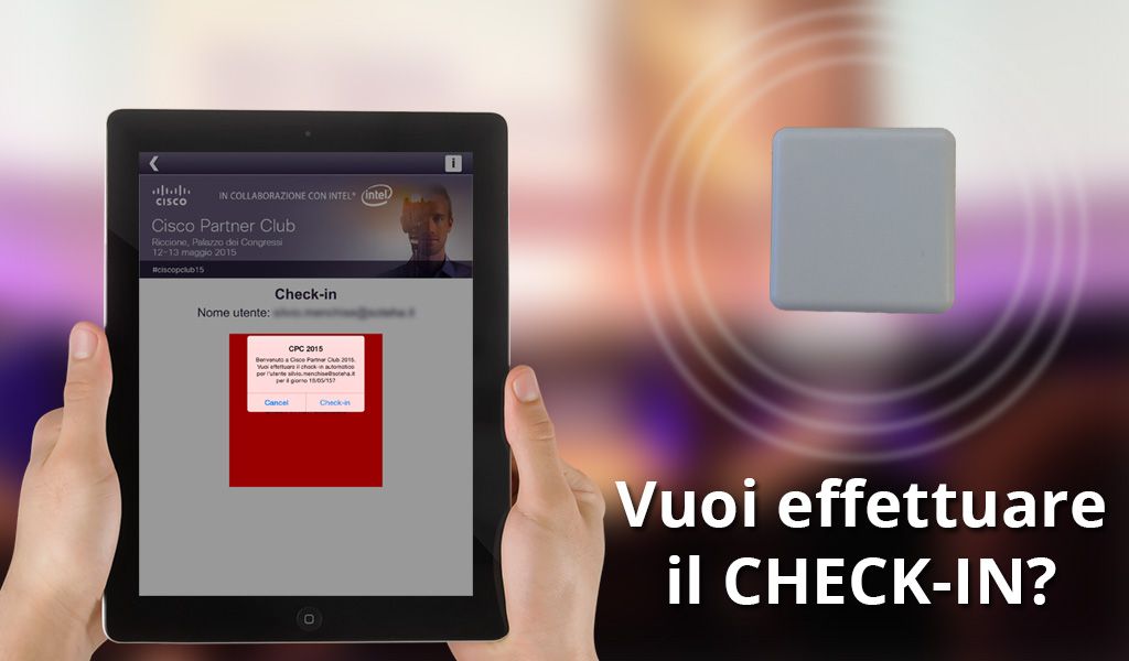 Con Digivents e i beacon CISCO efficienta il check-in del 65%!